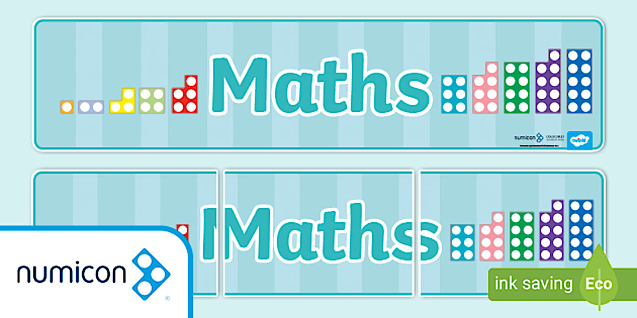 👉 Numicon Shapes Maths Banner (teacher made) - Twinkl